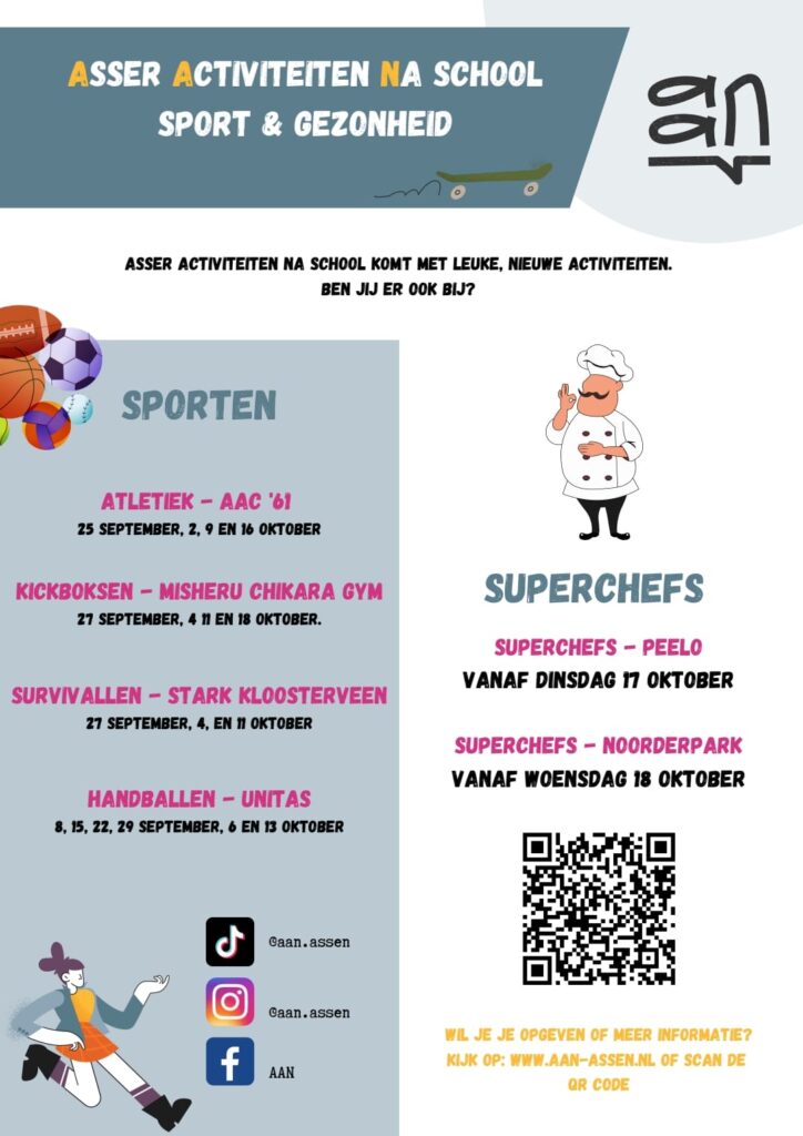 Asser Activiteiten na schooltijd – Wijkcentrum Peelo